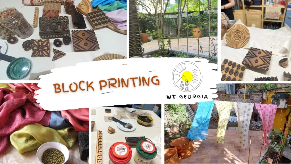 Fully booked. Block Printing Workshop – 14 December - WT Georgia